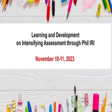 Division PHIL-IRI presentation for the Reading Teachers | PPTX