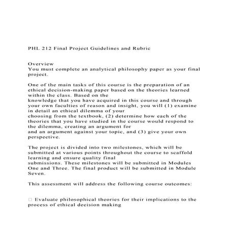 PHL 212 Final Project Guidelines and Rubric Overview .docx