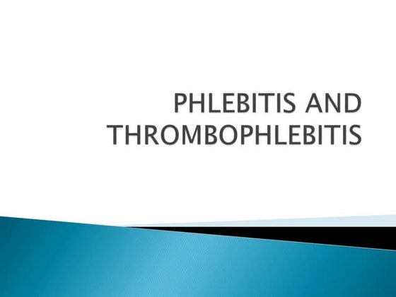 Introduction To The Visual Infusion Phlebitis Vip Score Ppt