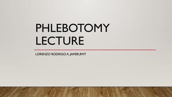 Phlebotomy | PPT | Blood Disorders | Diseases and Conditions
