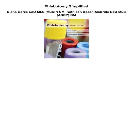 Phlebotomy Essentials AUDIO CD | PDF