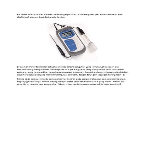 Ph meter | DOCX
