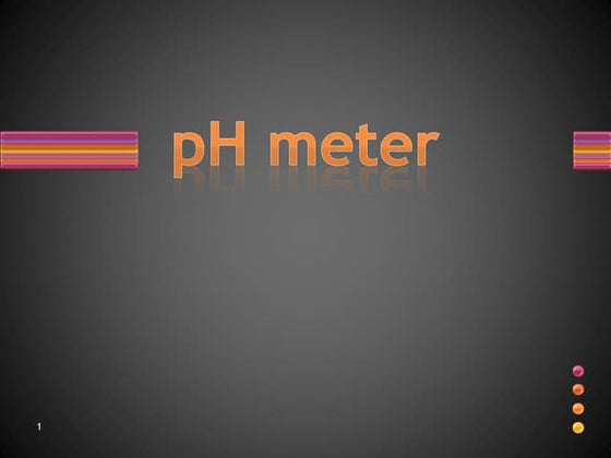 Comprehensive Guide on pH Meter – Principle, Types, Diagram & Uses | PDF