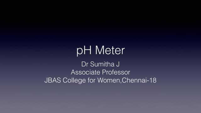 pH determination (electrometric method) | PPTX