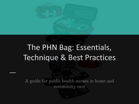 Bag technique of community health nursing | PDF | Parenting Babies and Toddlers | Parenting