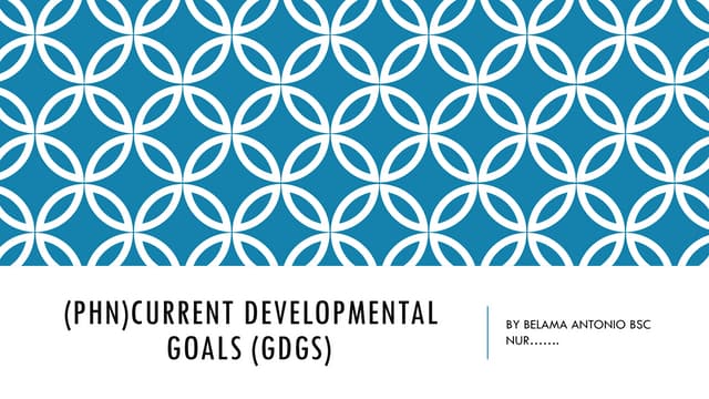 17 Goals Of Sustainable Development presentation | PPTX