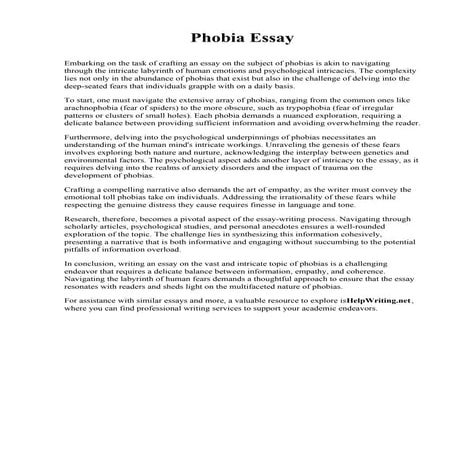 Facing Your Fears Essay.pdf