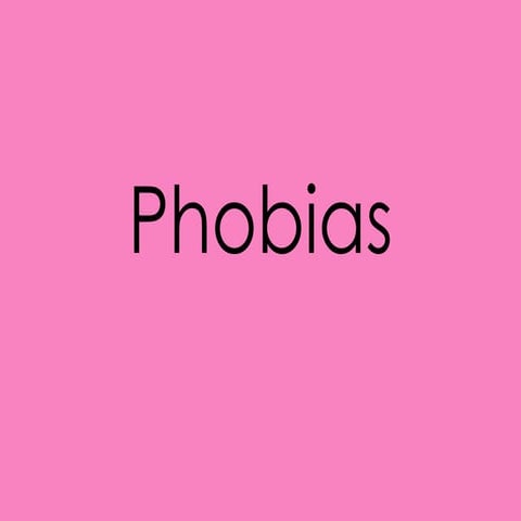 Phobias | PPTX