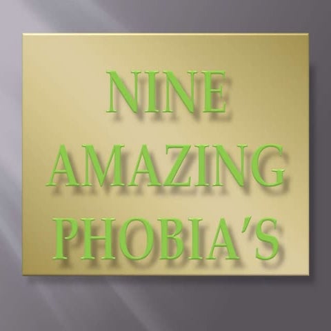 Phobia's | PPTX