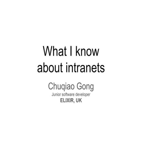 Phoenix intranet | PPTX