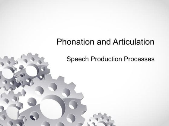 Anatomy of speech production | PPT