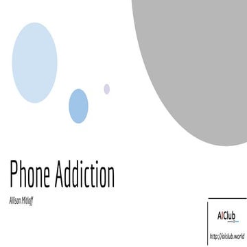 Phone addiction | PPT
