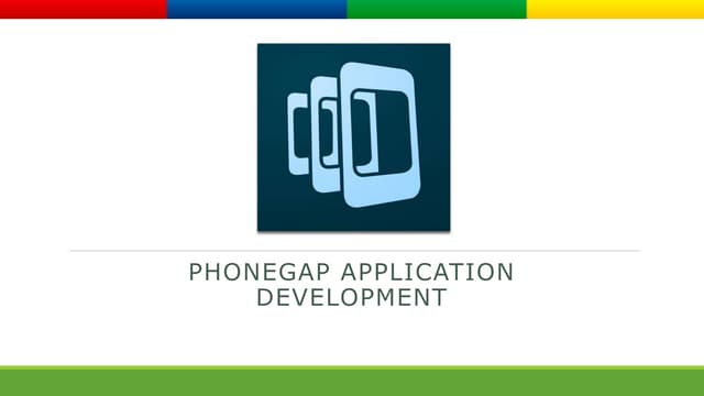 Phonegap Application Development Santhi J Krishnan Ppt