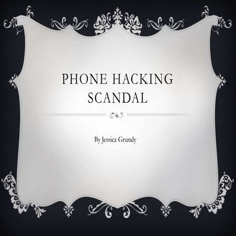 Phone hacking scandal research | PPT