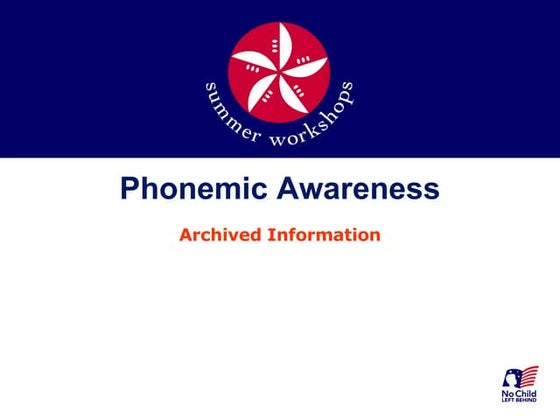 Phonemic awareness | PPT