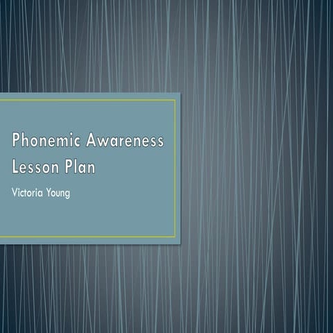 Phonemic awareness lesson plan pp | PPT