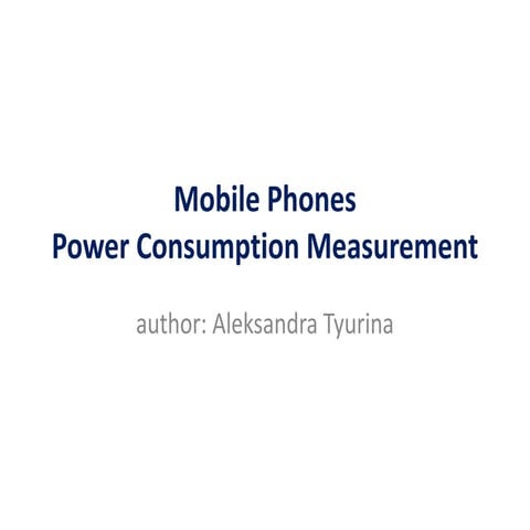Phone power measurements | PPT