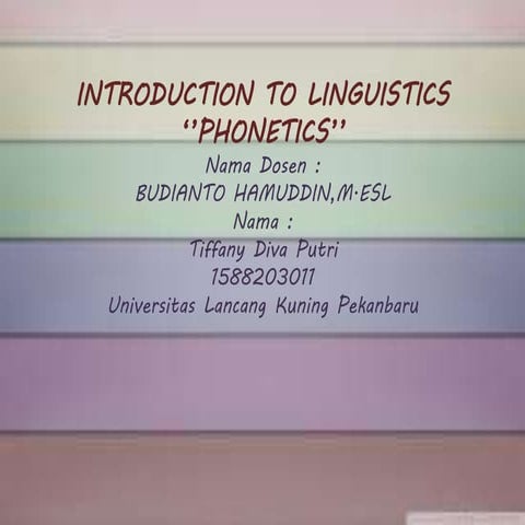 Phonetics | PPTX