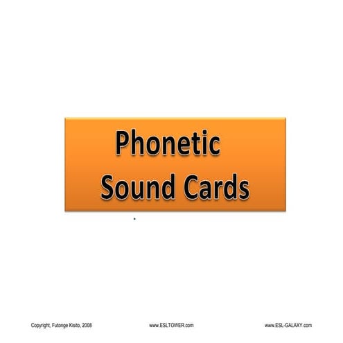 Phonetic sound flashcards | PDF