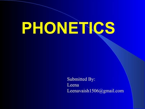 English Pronunciation | PPT