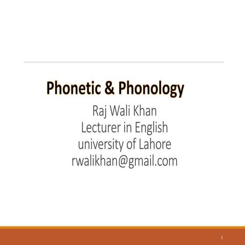 Phoneticsphonology lecture 2 | PPT