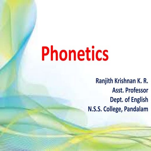 Phonetics English | PPTX