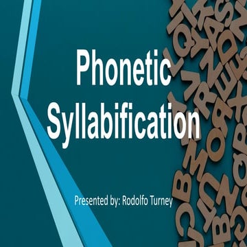 Syllabification | PPTX