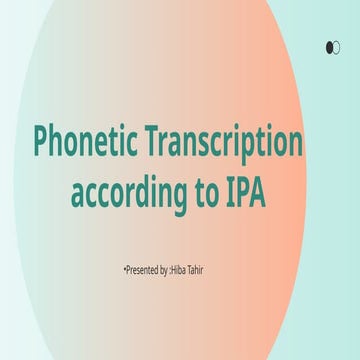 Phonetic Transcription and Its Importance.pptx