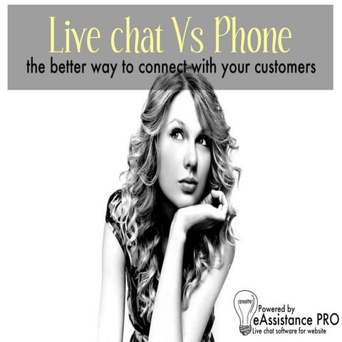 The better of communication: Live chat Vs Phone | PPT