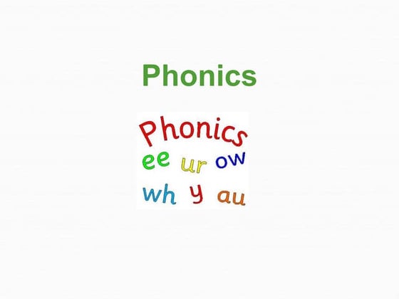 Introduction to phonics lesson 1 | PPT