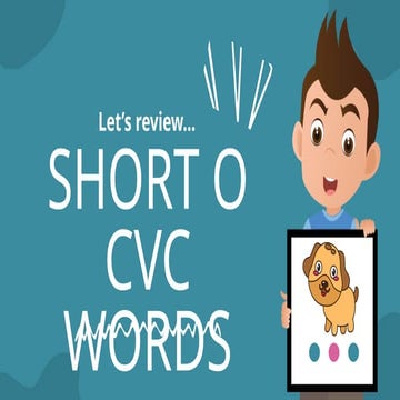 Phonics to Guide Short CVC Words For Children | PPT