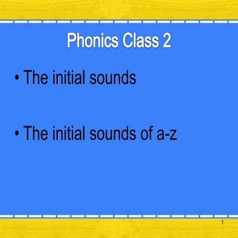 Phonics Lesson 2 | PPTX