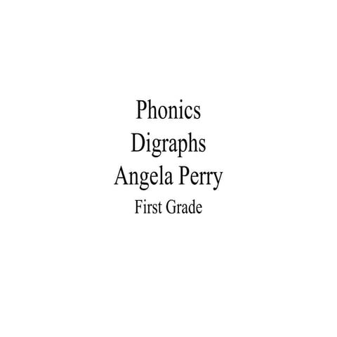 Phonics digraphs | PPT