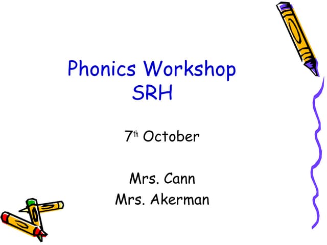 Phonics power point | PPTX | Homework and Study | Education