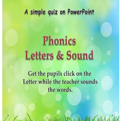 Phonics Letters and Sounds | PPT