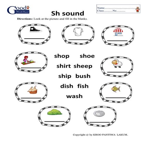 Phonics sh sound2 | PDF