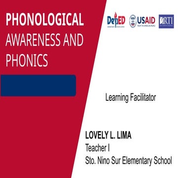 Phonological Awareness presentation for beggining readers | PPTX