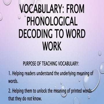 Identifying sounds and counting the syllables | PPTX
