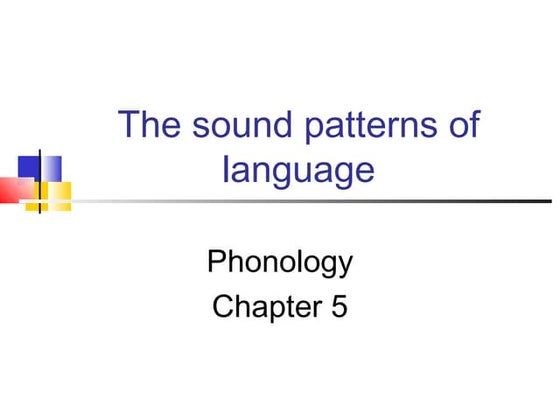 The rules of phonology | PPT
