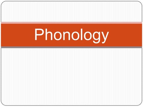 Distinctive features | PPT