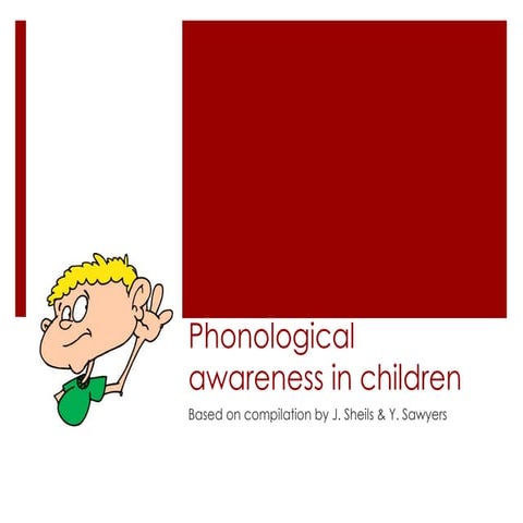 Phonological awareness | PPTX