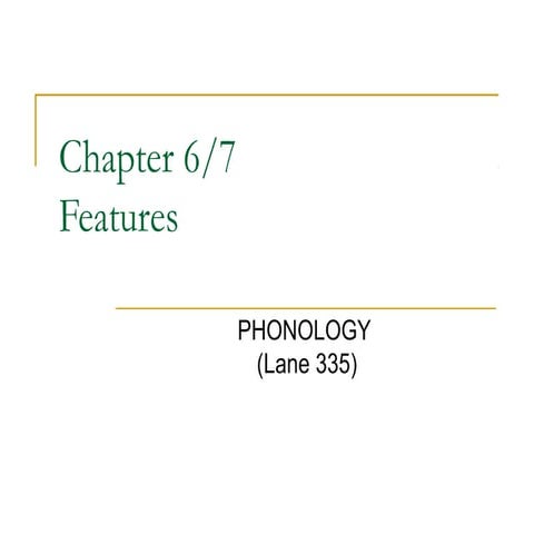Phonology chapter 7 | PPT