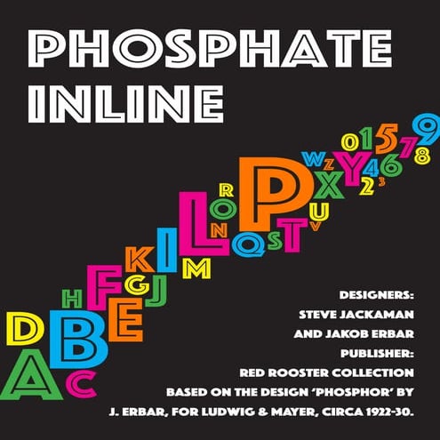 Phosphate Inline Typeface Poster- InDesign | PDF | Desktop Publishing ...
