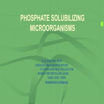 Phosphate Solubilizing Microorganisms.pptx