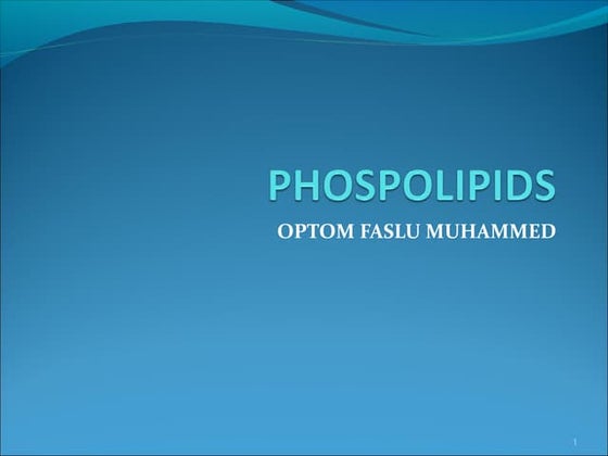 Phospholipids | PPT