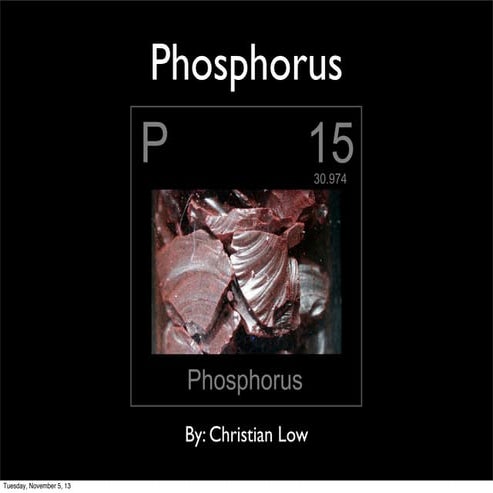 Phosphorus | PDF