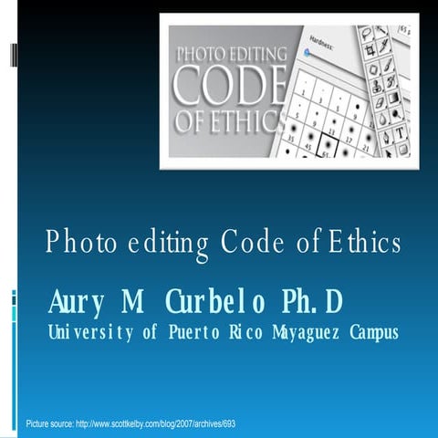 Phot Editing Code of Ethics | PPT