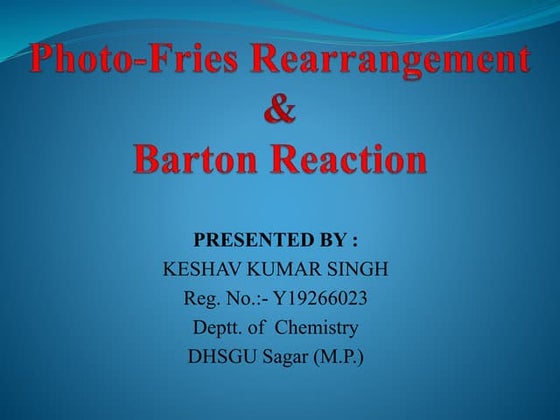 Photochemistry of Carbonyl Compound, Norrish type I and Type II ...