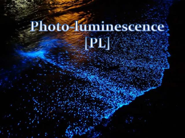 Introduction To Luminescence | PPT