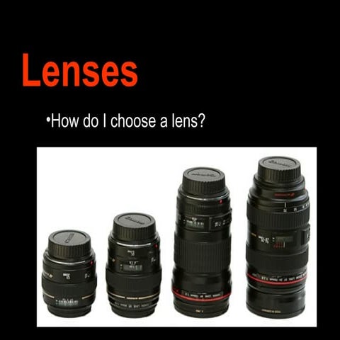 Photo technical - lenses | PPT